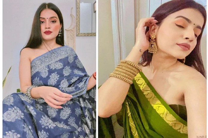 महिला ज्योतिषी Nidhi Chaudhary ने बिना ब्लाउज के बनाया वीडियो