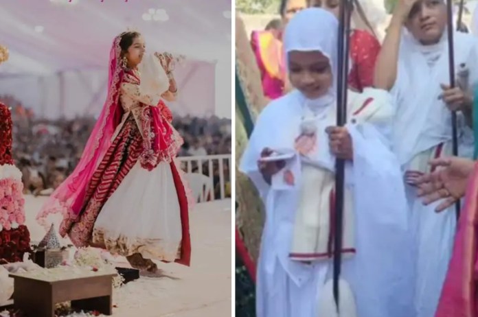 Devanshi Sanghvi: हीरा कारोबारी की 9 साल की बेटी ने ली दीक्षा