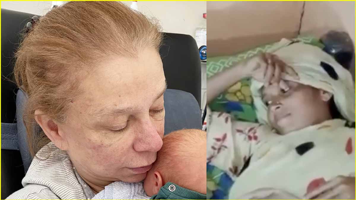 मां की दो तस्वीरें; जर्मनी में 10वें तो हापुड़ में 14वें बच्चे को दिया जन्म, सालभर का भी नहीं ...