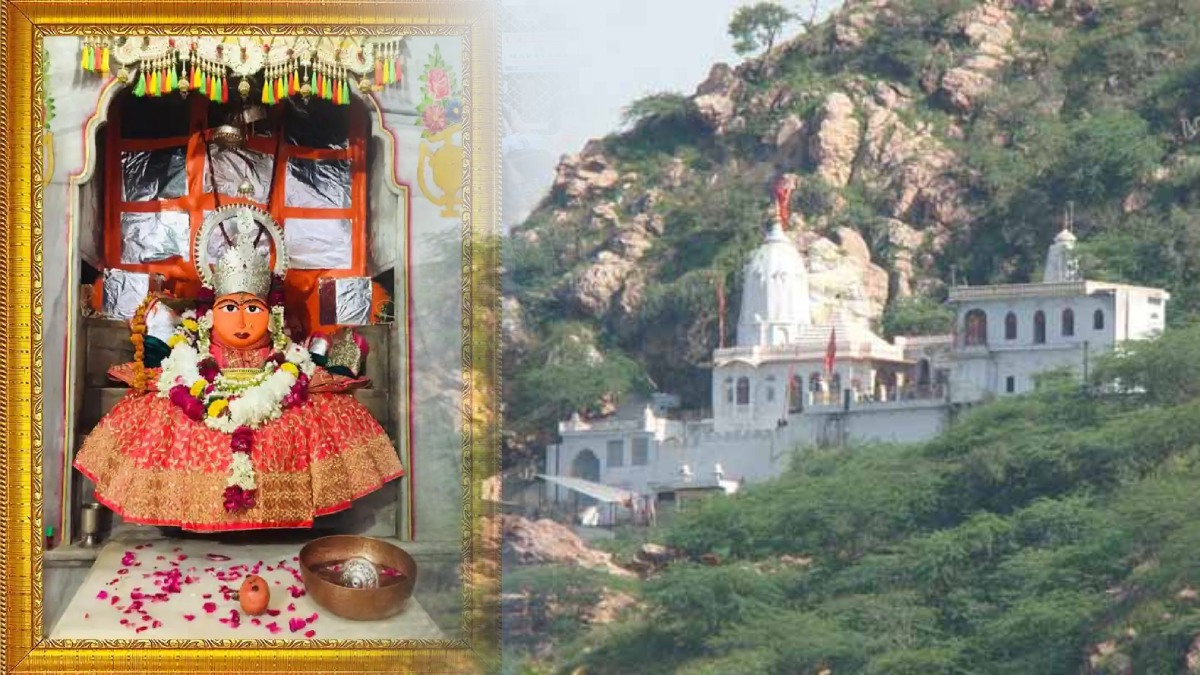 बिना मूर्ति वाला अनोखा मंदिर, जहां गुफा में देवी के घुटने की होती है ...
