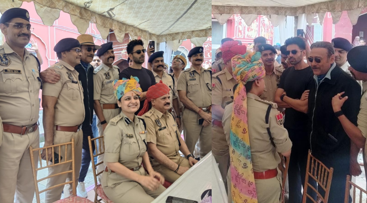 DCP राशि की विदाई में पहुंचे एक्टर जैकी श्रॉफ और कार्तिक आर्यन, जयपुर ...