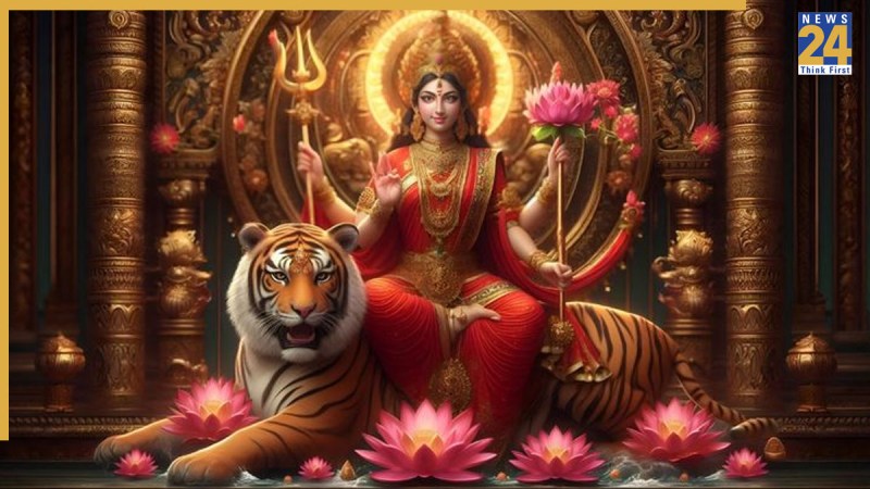 मां कूष्मांडा देवी की आरती | Maa Kushmanda Devi Ki Aarti Lyrics in ...