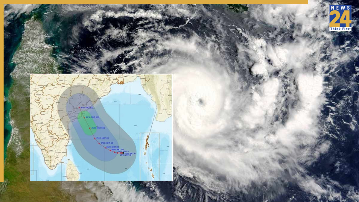 भीषण चक्रवाती तूफान पर अपडेट, साइक्लोन Montha तबाही मचाने को तैयार, कब ...