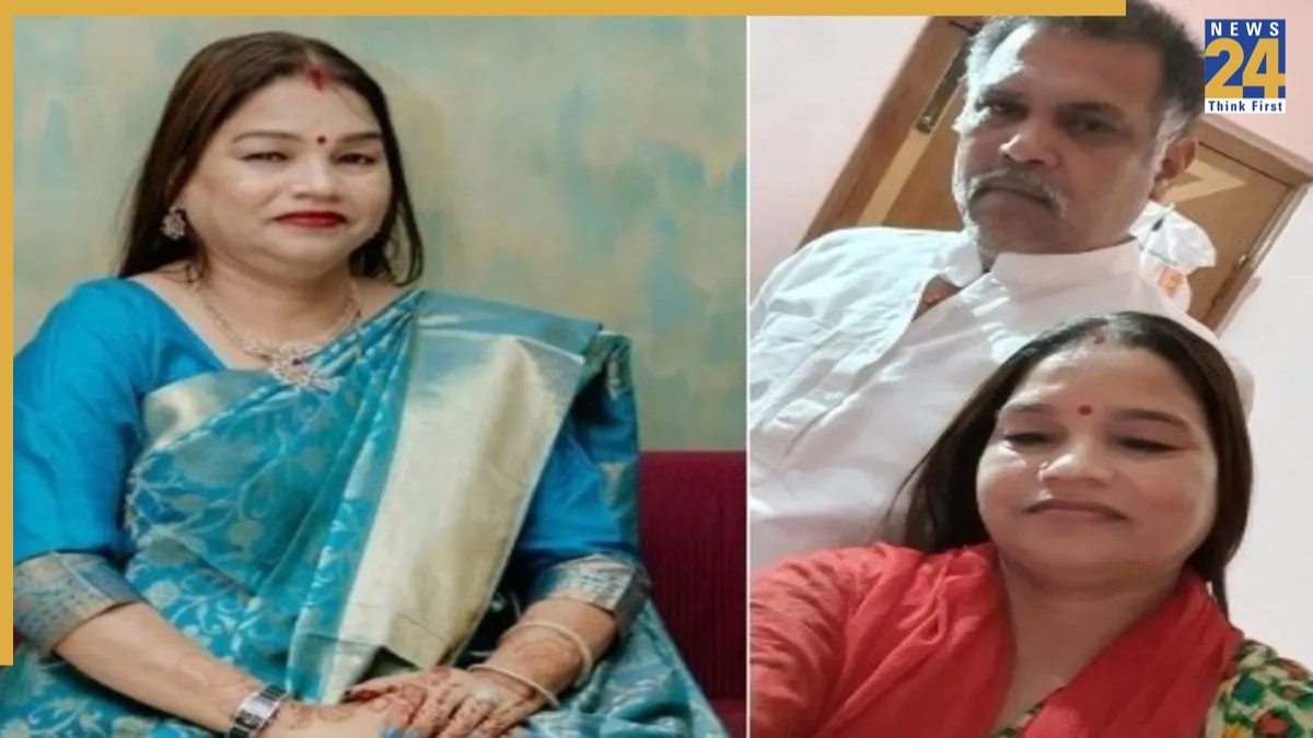 नामांकन के लिए पहुंची बाहुबली सूरजभान सिंह की पत्नी वीणा देवी ...