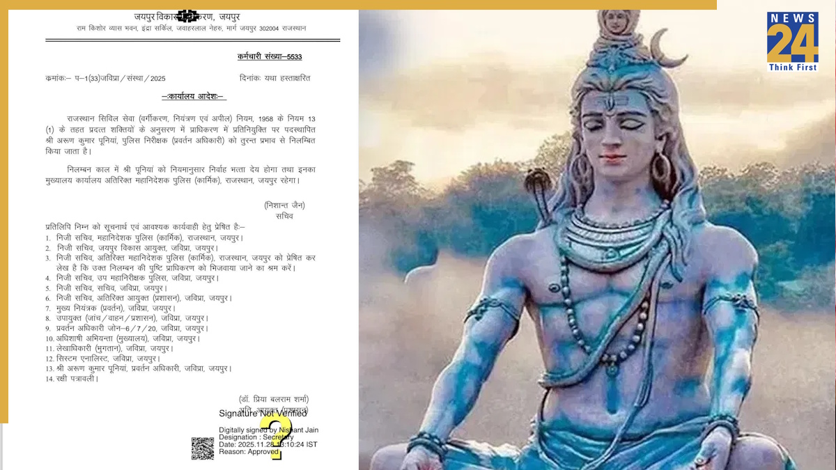 भगवान शिव को नोटिस भेजने वाले पर CM भजनलाल का बड़ा एक्शन, JDA प्रवर्तन ...
