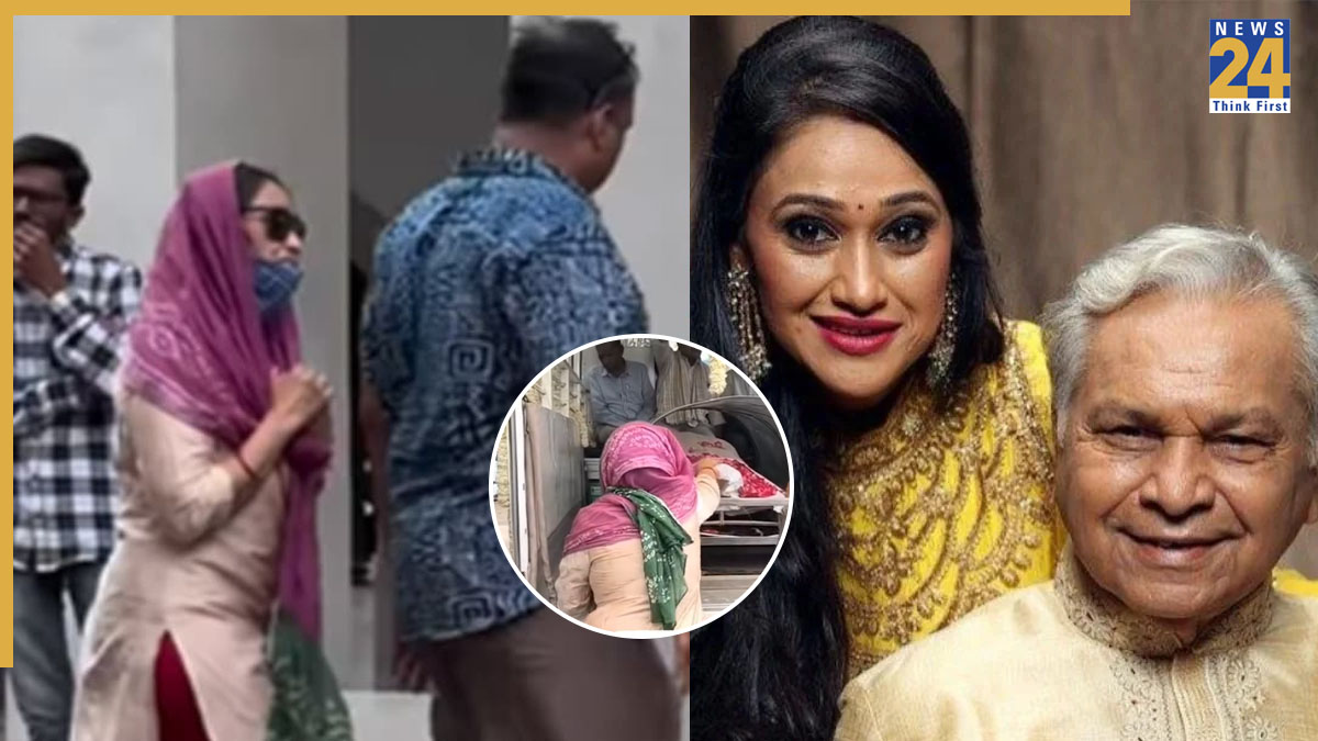 Disha Vakani का बुरा हाल, पिता के अंतिम संस्कार में फफक-फफककर रोईं ...